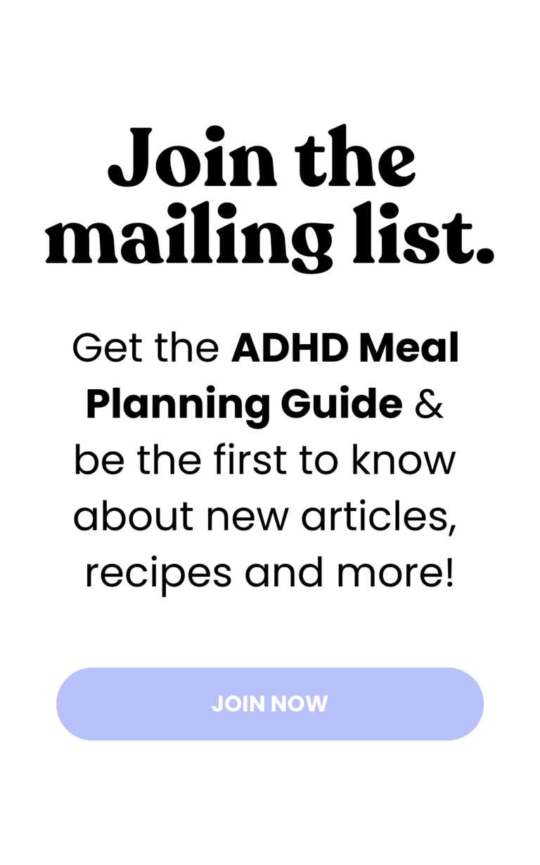 ADHD Meal Planning Guide [Weekly Planner PDF] - The Nutrition Junky